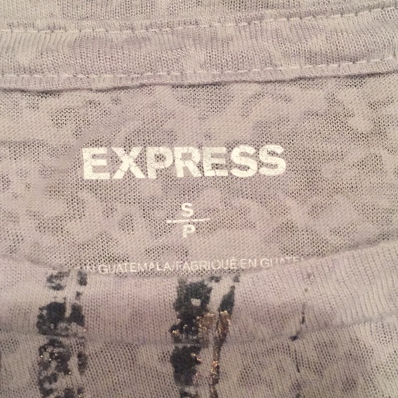 Express | Tops | Express Peacock Feather Fitted Tshirt | Poshmark